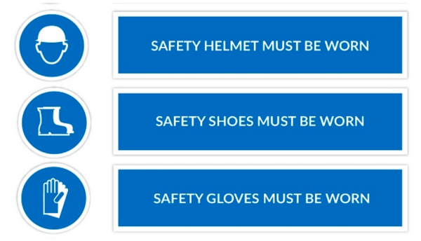 Mandatory signs for workplace safety | Warning Safety Signs providers